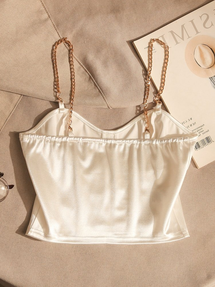 TILL TOMORROW WHITE CHAIN CAMI TOP – Merche - Fashion Store