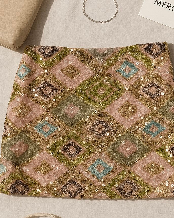 SPILL YOUR DRINK SEQUIN EMBELLISHED SKIRT – Merche - Fashion Store