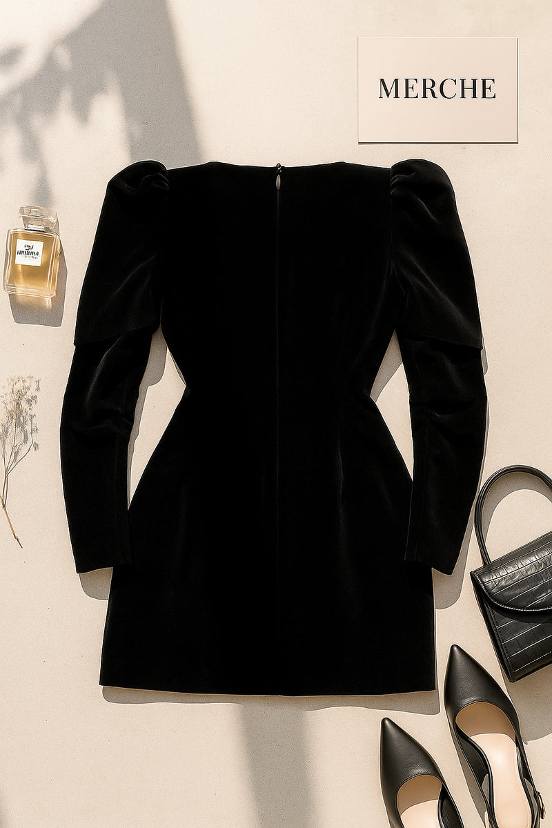 MY STORY SUEDE LUXE BLACK DRESS – Merche - Fashion Store